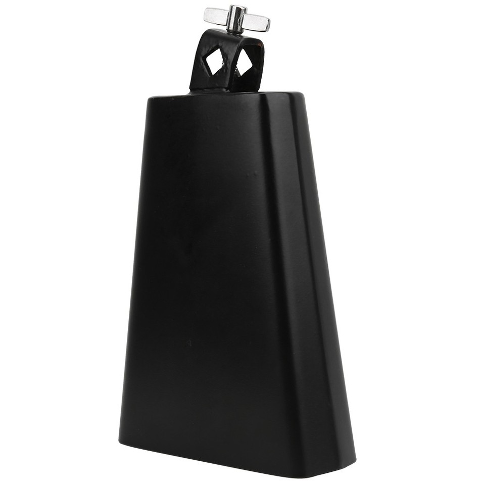 7 Inch Black Metal Cowbell Cattle Bell Percussion Musical Instrument | eBay