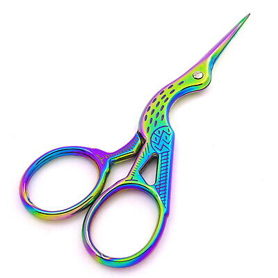 1pc Vintage Colorful Stork Crane Scissors Antique Cutter Sewing Tool ...