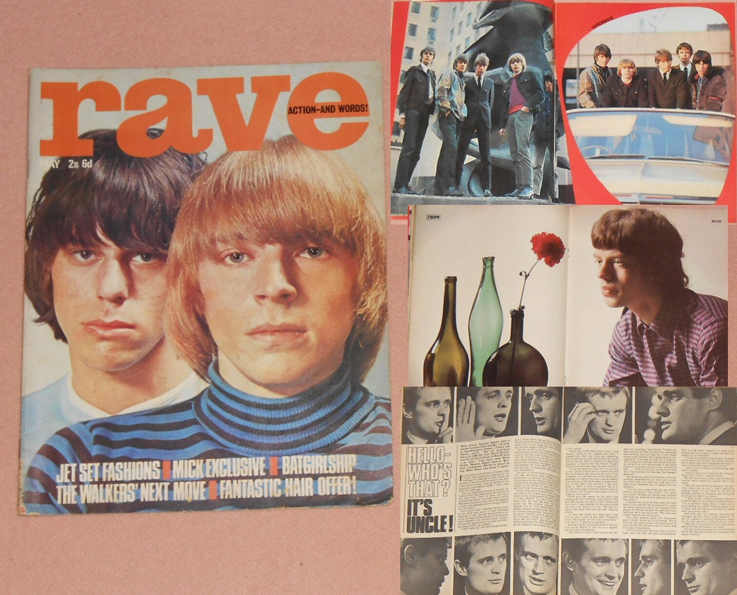 UK RAVE 1966 Magazine - JEFF BECK KEITH RELF Cover MICK JAGGER David ...