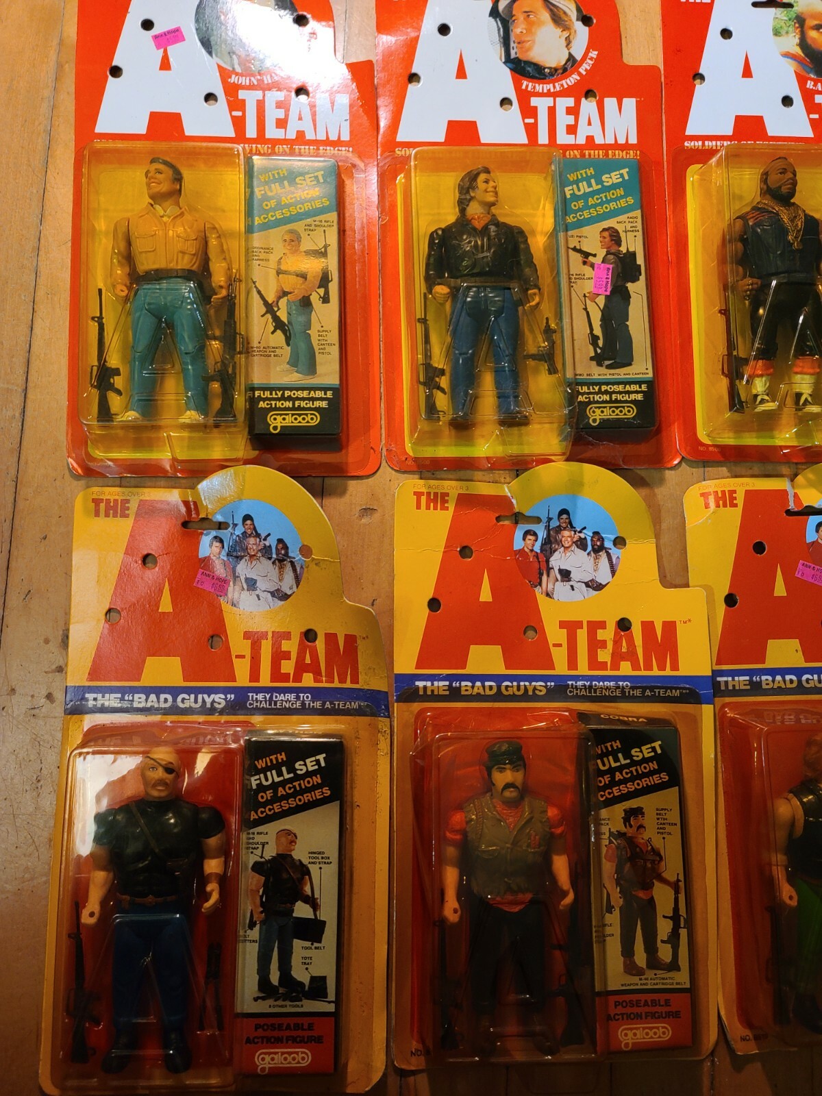 👀 LOT OF 10 A-TEAM FIGURES VINTAGE 1983 SEALED MOC GALOOB ACTION ...