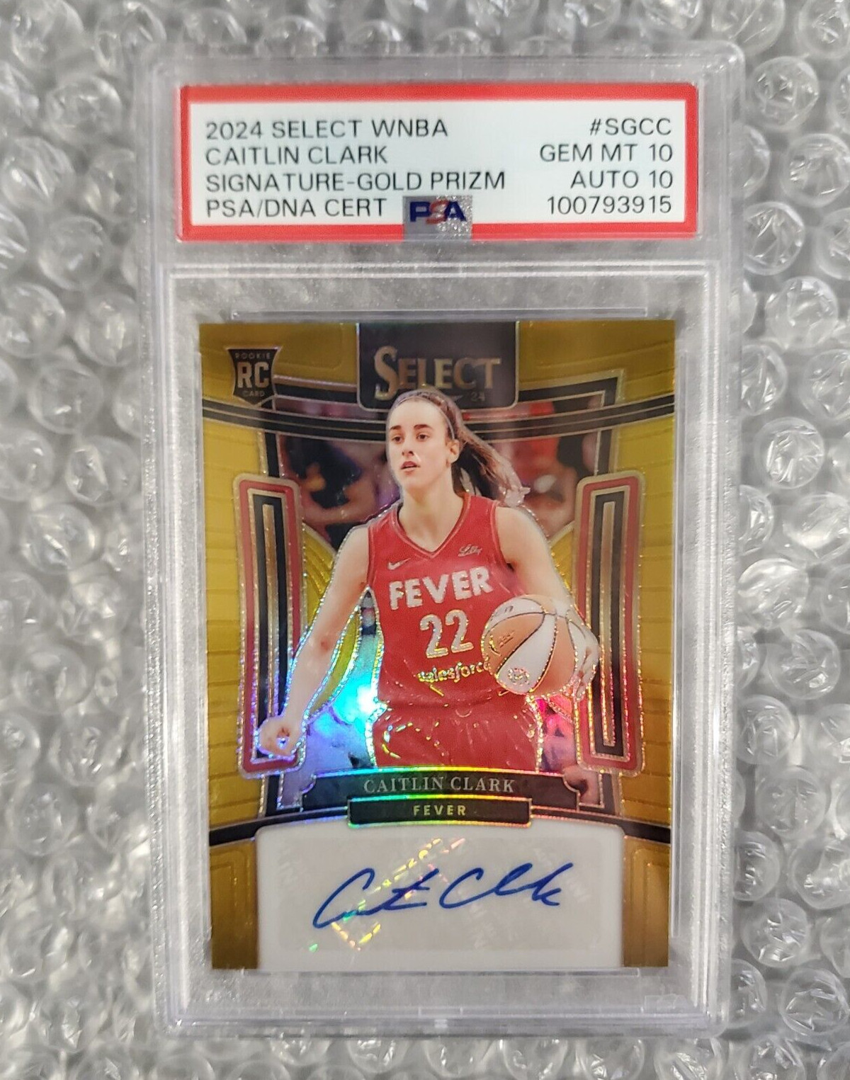 Caitlin Clark Prizm 1-1 Sets Record Price for Any Women's Sports Card