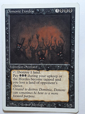 Demonic Hordes Revised Mtg Magic English | eBay