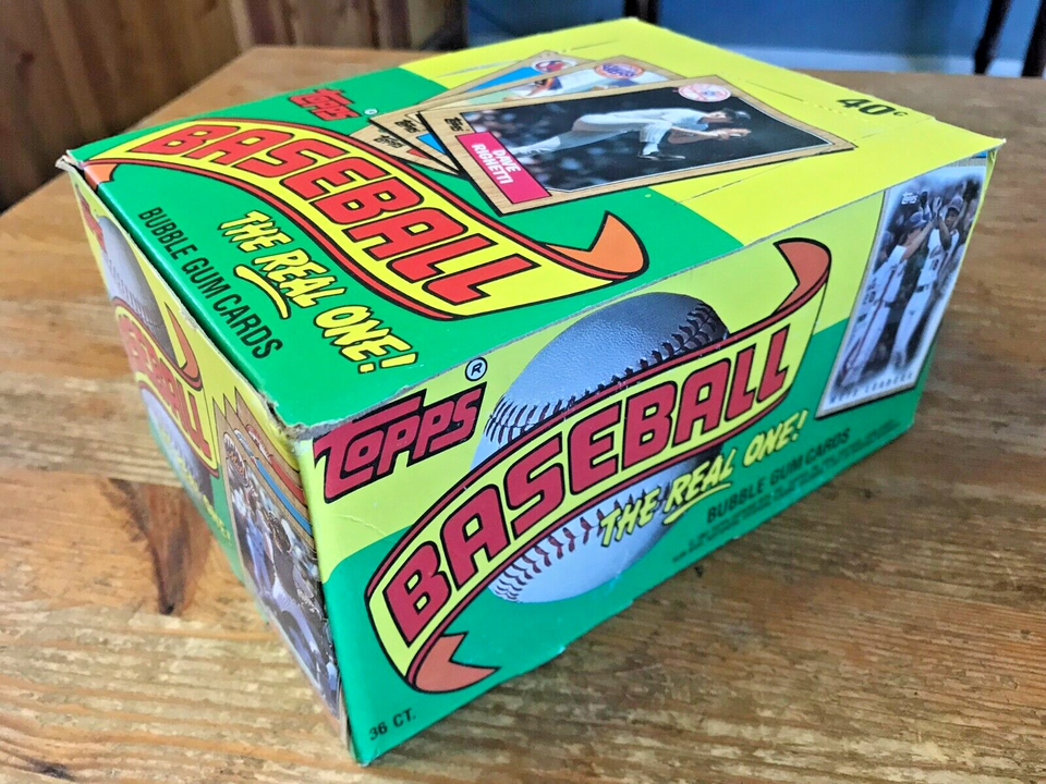 1987 Topps Baseball Box 36 Wax Packs Unopened 15 Cards Each Pack ...