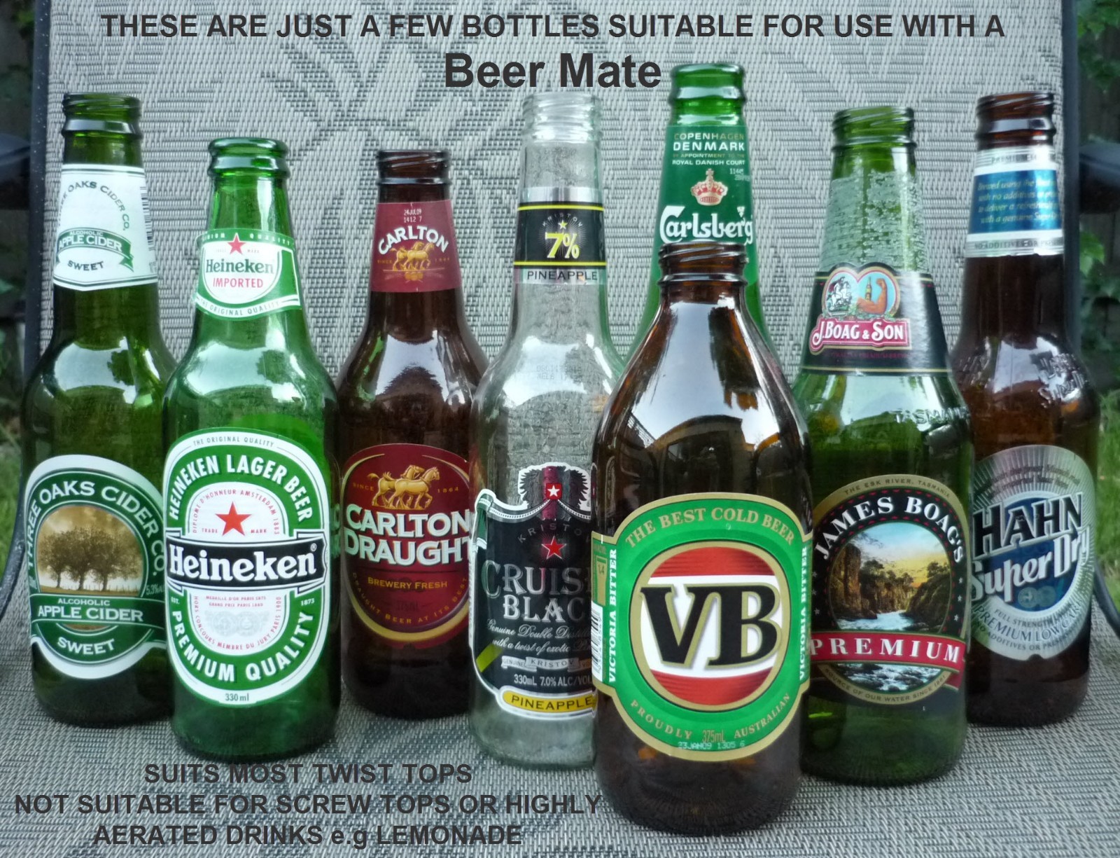 BEER MATE STUBBY / STUBBIE HOLDER - Koozie Cooler - Cap/Lid - Navy Blue ...