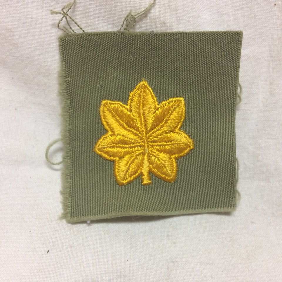 Military Patch Badge Army Major Rank Light Green Cloth Color Border ...