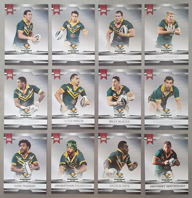 2012 NRL Limited Edition Base Team Set (12 Cards) Kangaroos Australia ...