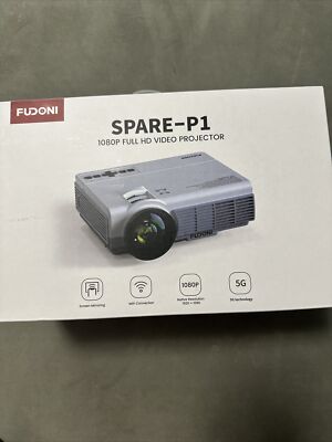 Fudoni Spare- P1 Video Projector with 100inch Screen Included. | eBay