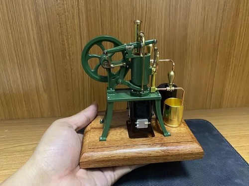 Mini Stirling Engine Green Brass Rider Ericsson Hot Air Pumping Engine ...