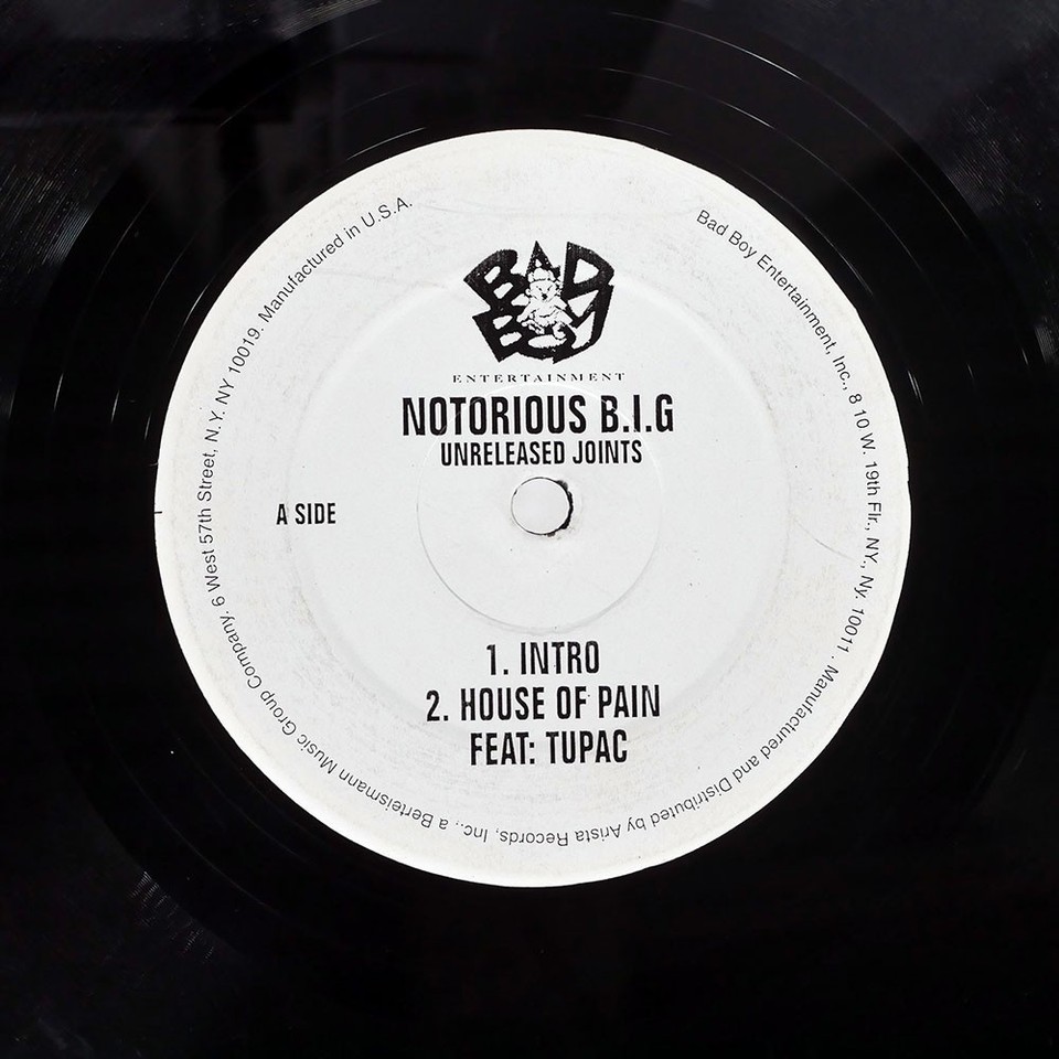 NOTORIOUS B.I.G. UNRELEASED JOIN BAD BOY ENTERTAINMENT NONE US VINYL 12 ...