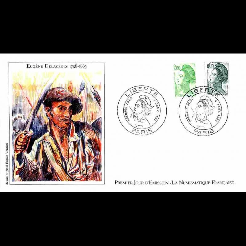FDC LNF - 1ère Émission "Liberté" (env 4 sur 6) - 4/1/1982 Paris | eBay