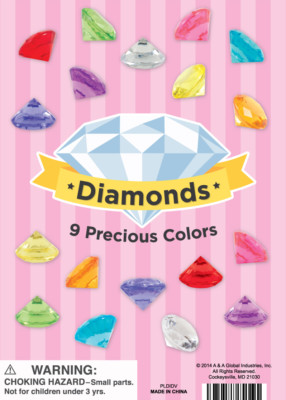 1" 1.1" Vending Machine Toy Capsules Diamonds Gemstones less than 10 ...