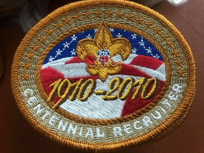 Boy Scouts Cub Scout 1910-2010 Centennial Recruiter Patch RARE ...