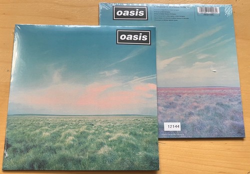 OASIS 7" Whatever BLUE & PINK Splatter COLOURED VINYL Ltd 30th ...