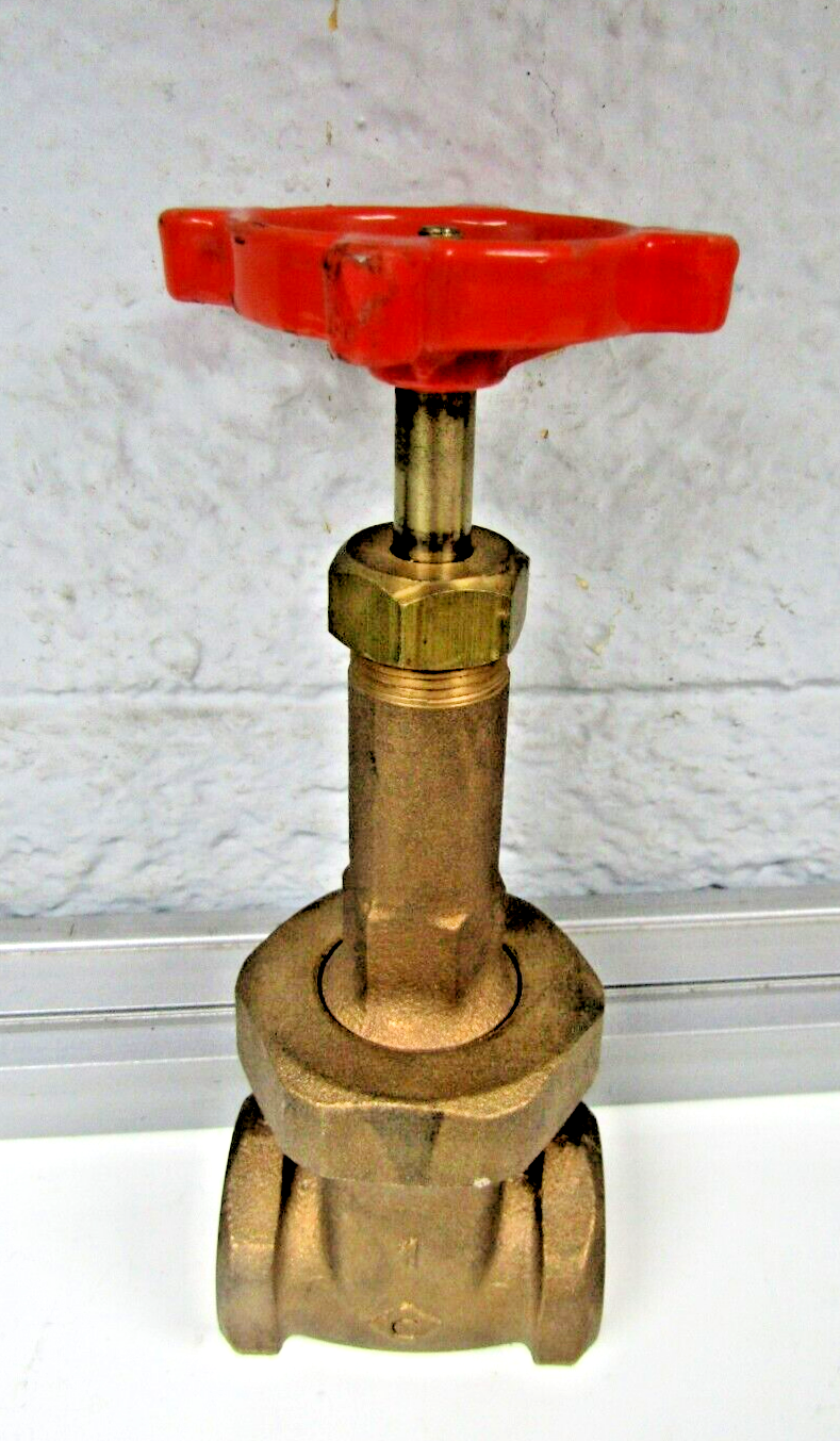 Stockham Brass Gate Valve 150 SWP 300 CWP Fig B 120 1/2 Black Turn ...