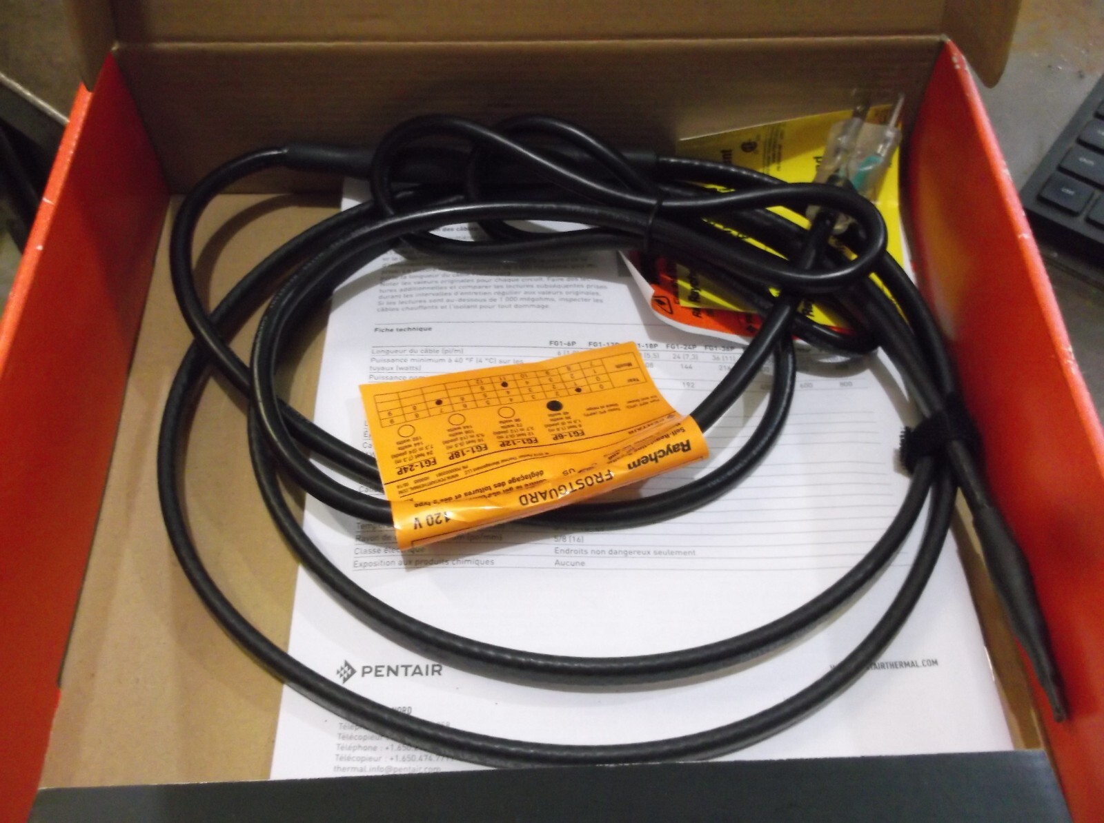 NIB RAYCHEM FG1-6P FROSTGUARD ELECTRIC HEATING CABLE 6 FT. (380) | eBay