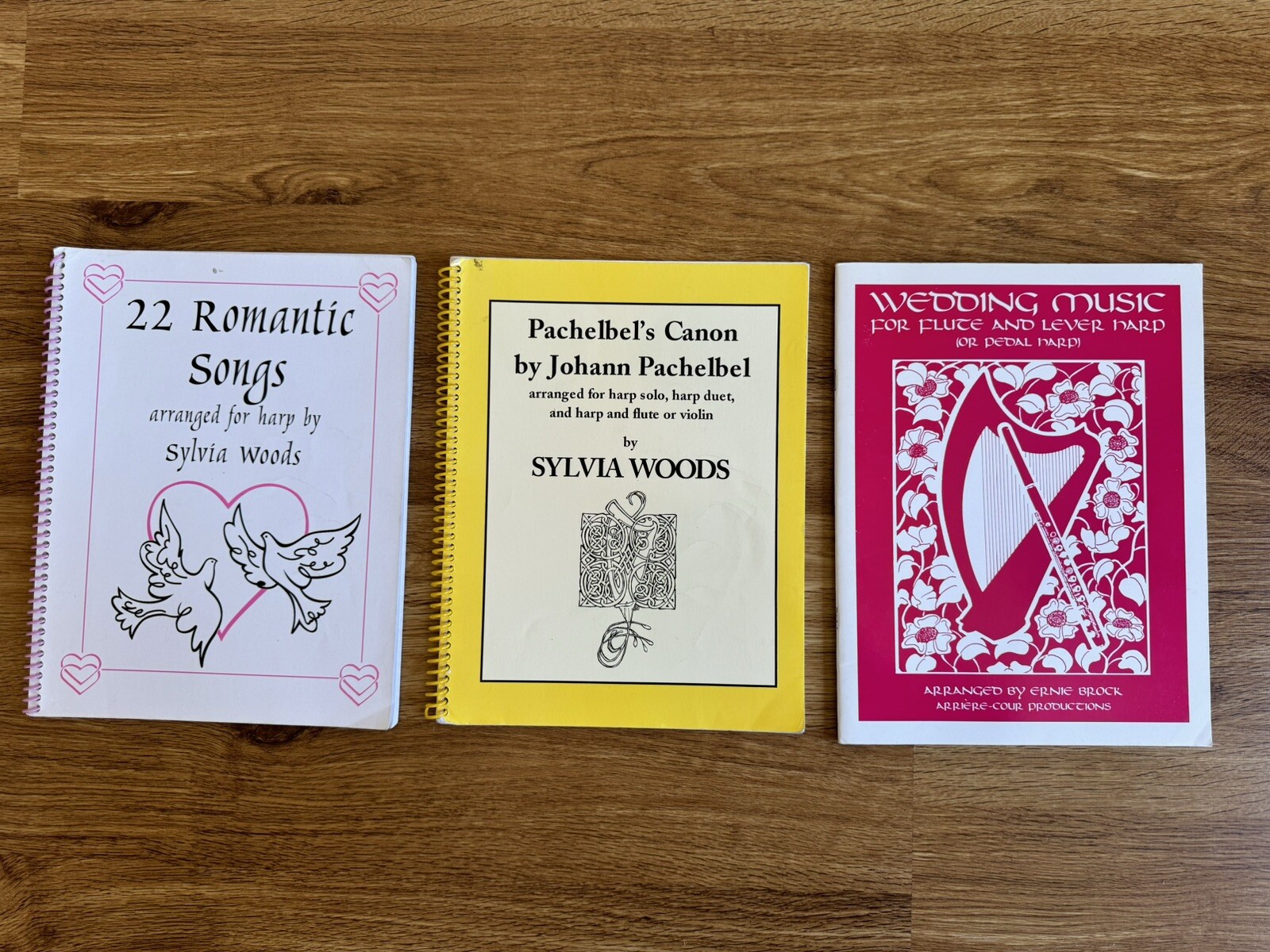 LOT of 10 Harp Music Book Favs - Disney, Wedding, Classical, Christmas ...