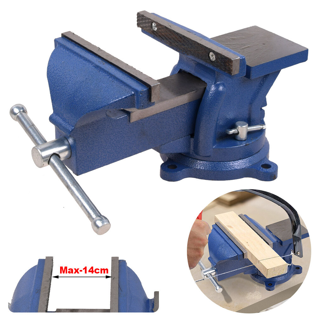 6" Heavy Duty Engineer Vice Vise Swivel Base Workshop Clamp Jaw Work ...