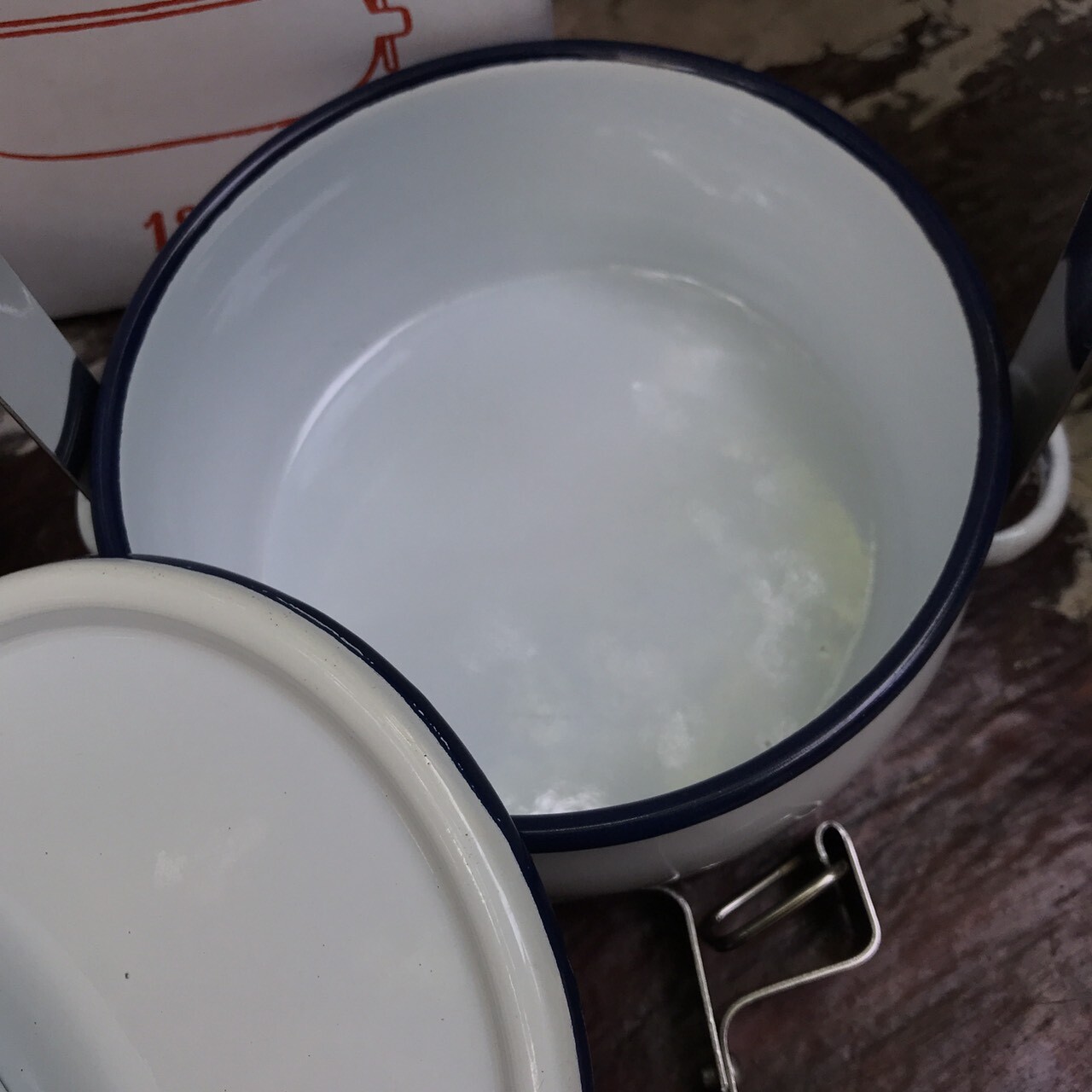 Thai Traditional Enamelware Tiffin Lunch Box Food Container Pinto Bento ...