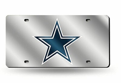 Dallas Cowboys NFL Silver Laser Tag License Plate | eBay