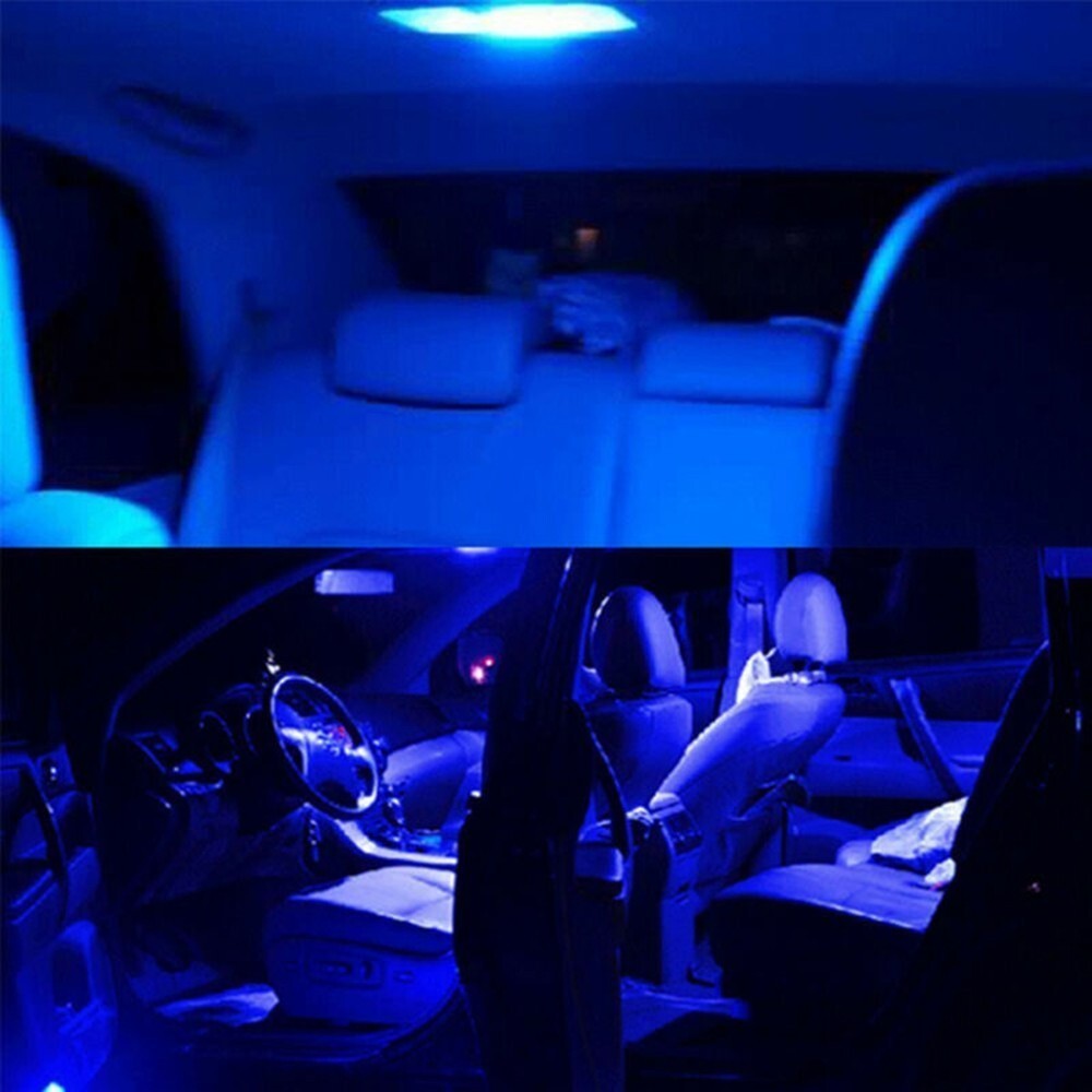 LED Bulb Replacement Auto Super bright Blue Car Interior License Light ...
