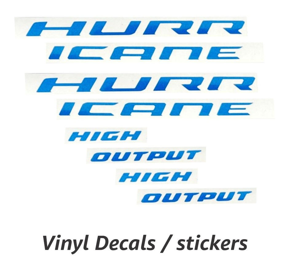 (2025-2026 RHO) Hurricane High Output Emblem Overlay Decal Stickers | eBay