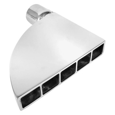 304 SS In-Line Grated Boxxter Outlet Rectangular Clamp-On Exhaust Tip 2 ...