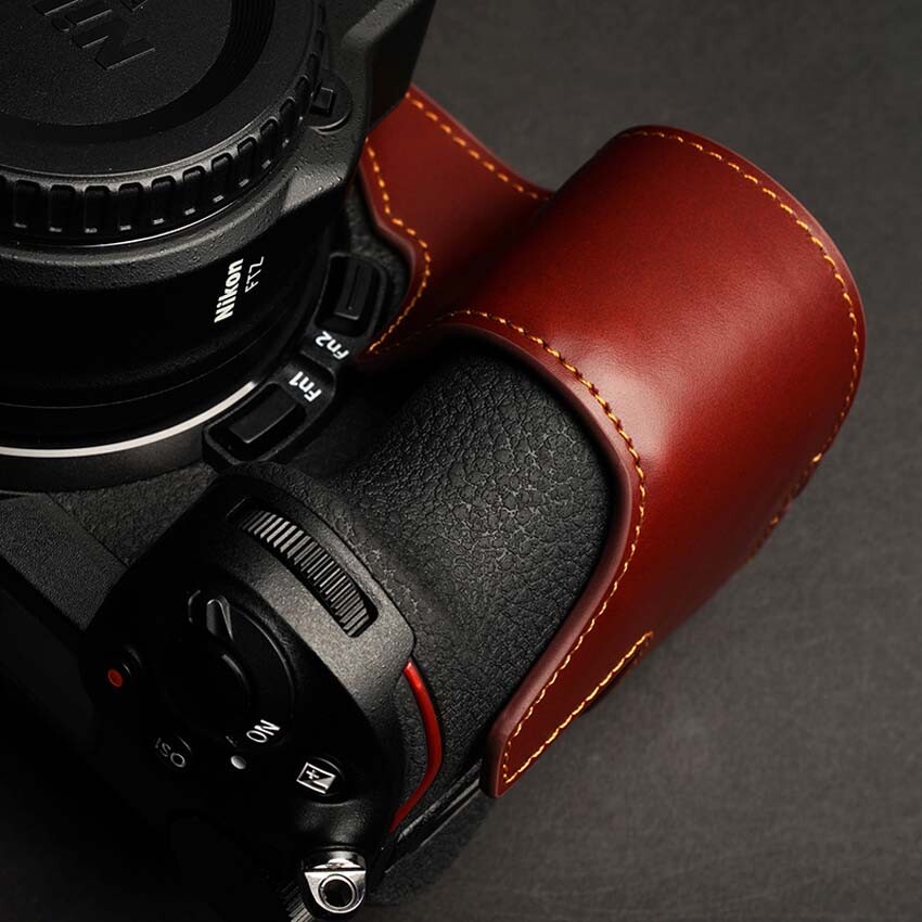 Handmade Genuine Leather Camera Cover Half Case Bag For Nikon Z7 ii/Z6 ...