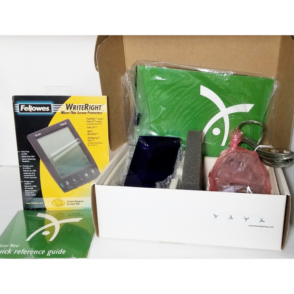 Handspring Visor Neo Blue Handheld PDA 2001 In Original Box | eBay
