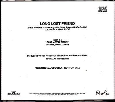 Restless Heart - Long Lost Friend - PROMO CD Single | eBay