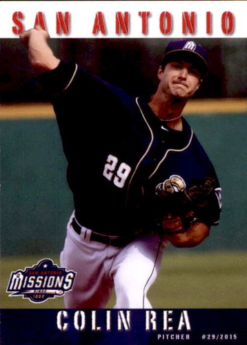 2015 San Antonio Missions Grandstand #25 Colin Rea Cascade Iowa IA ...
