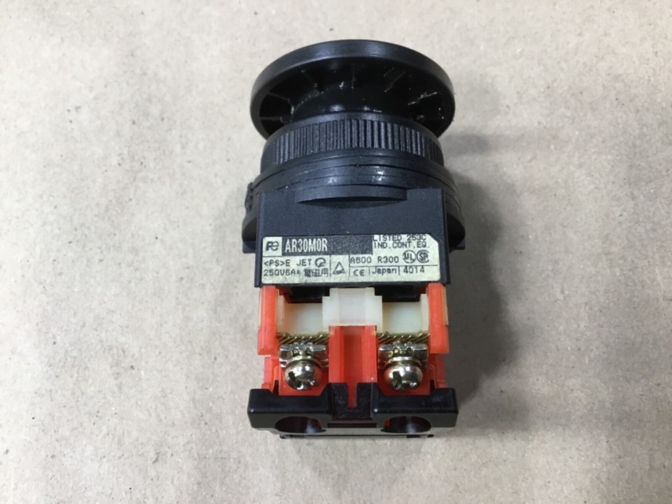 Fuji Electric AR30MOR Black Mushroom Push Button AR30M0R #53F57 | eBay
