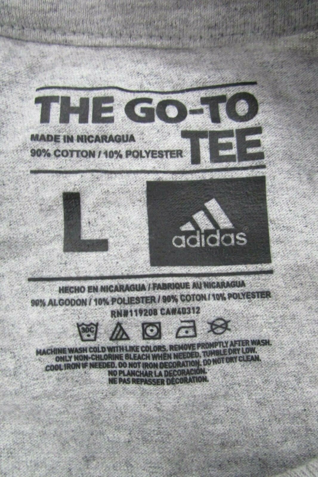 Nebraska Corn Huskers NCAA Adidas Men's Gray Short Sleeve T-Shirt | eBay