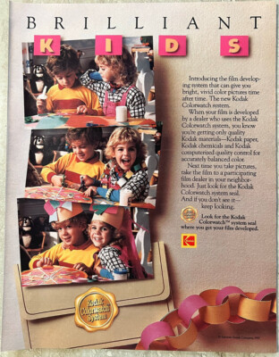 1986 Kodak Colorwatch System Film Developed Balanced Color Vtg Print Ad ...
