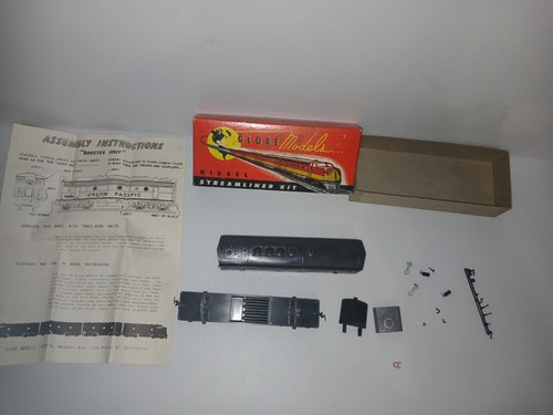 Vintage Globe Models Diesel Streamliner Model Train Kit With Box Parts ...