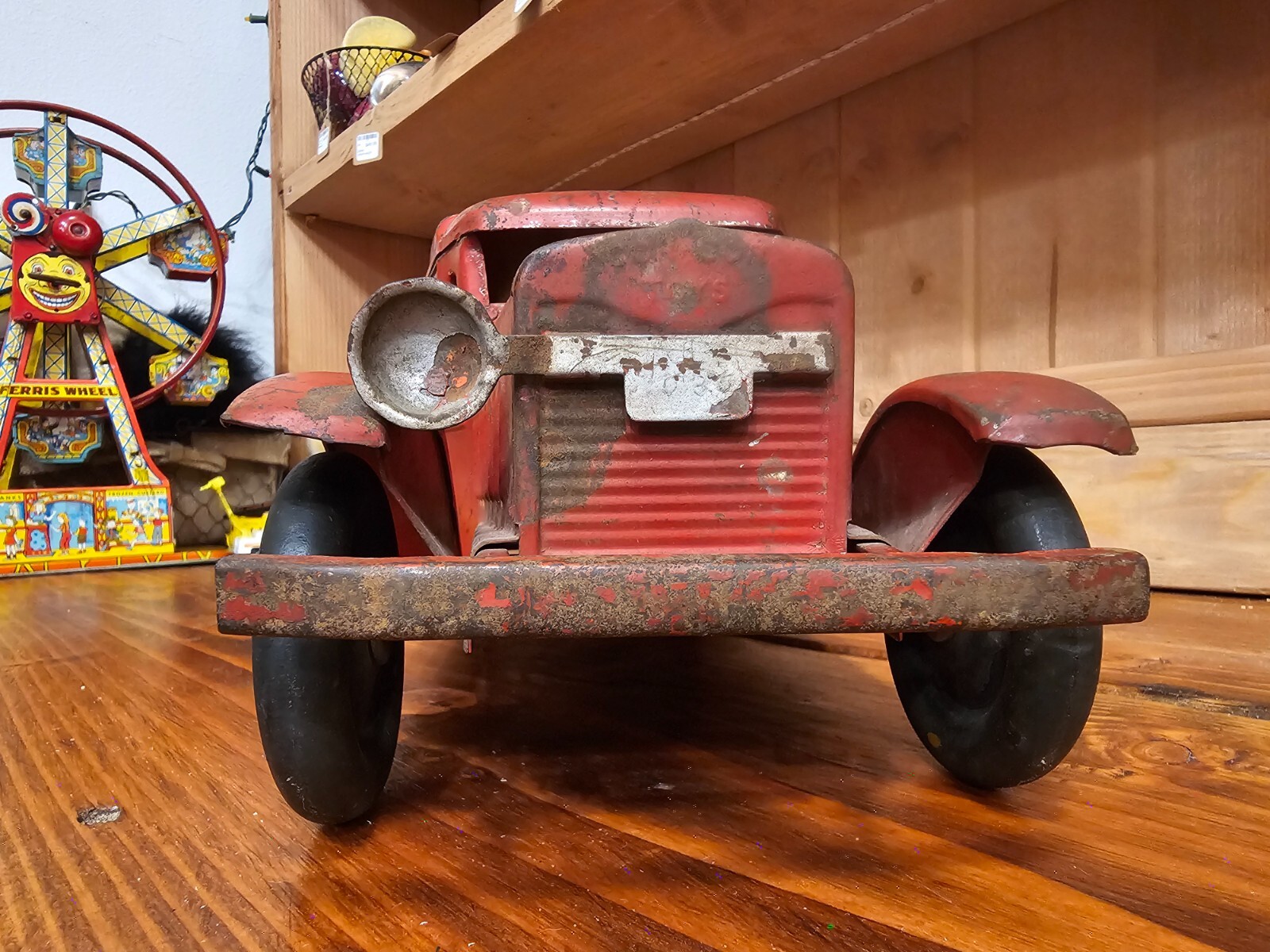 Cor Cor Toys Red Bus Truck c1920 Pressed Steel | eBay