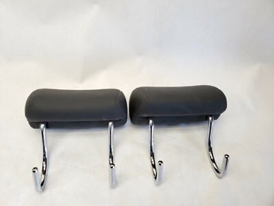 07-13 Mercedes W216 CL550 CL63 Rear Seat Set Head Rest Black Headrest ...