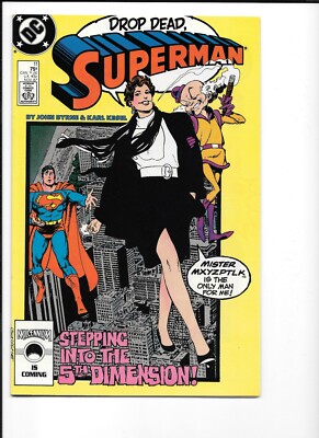 Superman #11 Nov 1987 DC Drop Dead Superman Stepping into the 5th ...