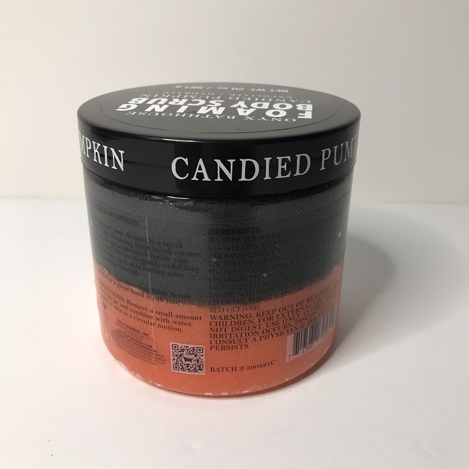 Onyx Bathhouse Candied Pumpkin Spooky Vibes Only Foaming Body Scrub | eBay