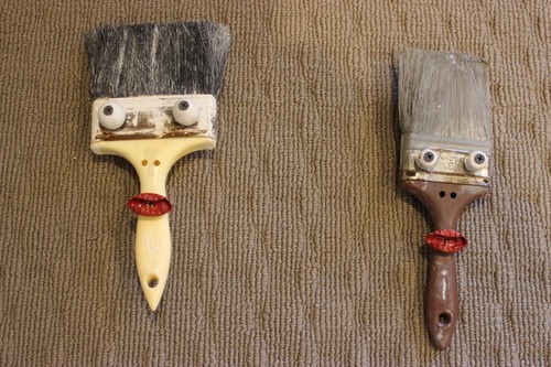 BUTCH ANTHONY ALABAMA PICKER FOLK ARTIST UNIQUE ARTWORK MR & MRS PAINT ...