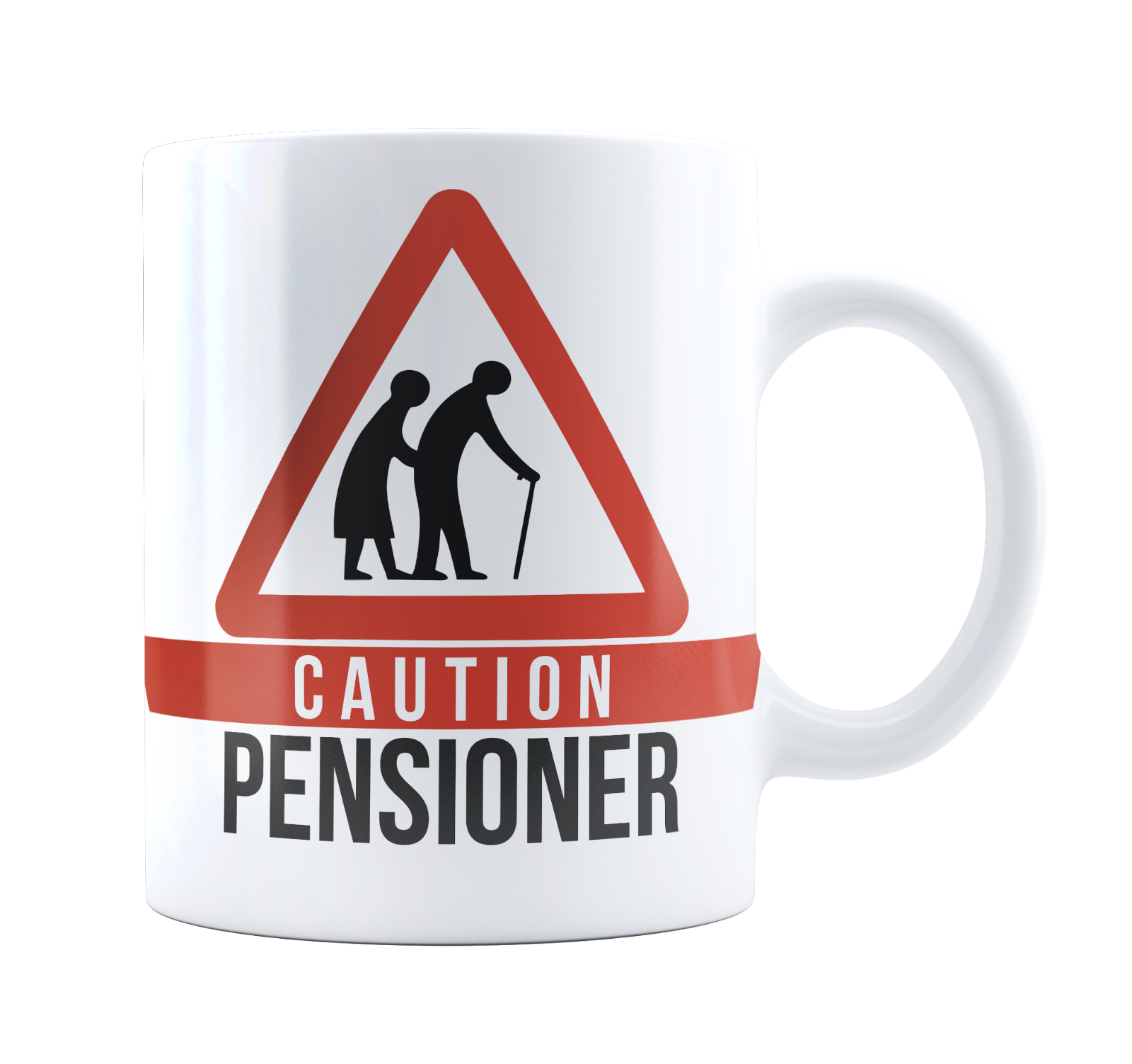 Pensioner OAP FUNNY CAKE TOPPER Card Badge Mug 66TH Retired BIRTHDAY ...