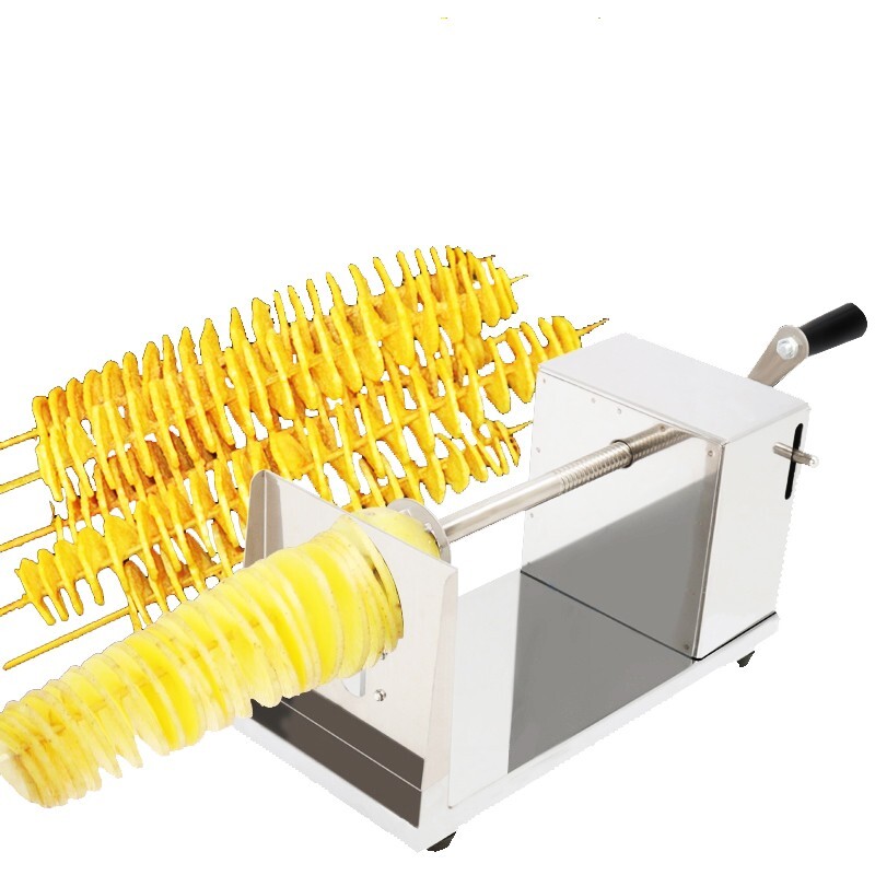 Manual Potato Chips Slicer Spiral Twister Vegetable Cutter | eBay