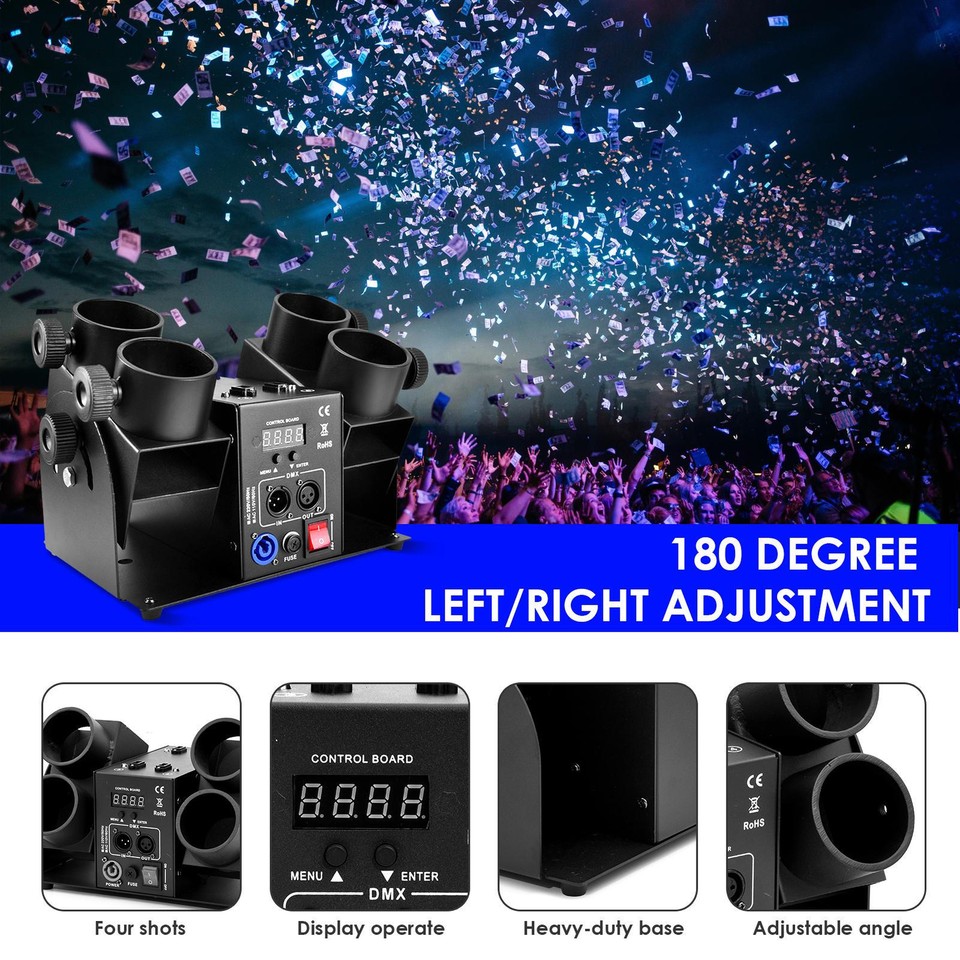 Confetti Launcher Cannon, Electric Confetti Machine, Confetti Blower ...