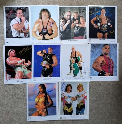 WWE Promo Pose 10 Lot Autographed 8x10 Photo Ken Patera Marty Jannetty ...