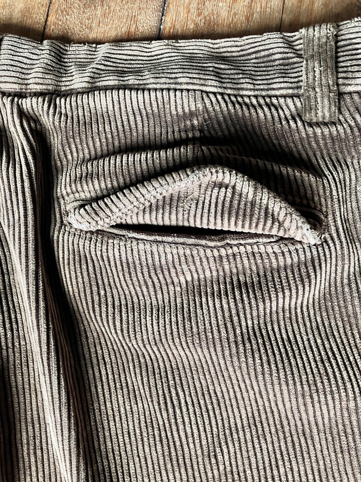 polo ralph lauren brown corduroy trousers...repaired. size 33/36 | eBay UK