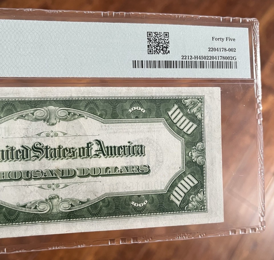 1934 $1000 Federal Reserve Note Saint Louis District PMG 45 No Issues | eBay