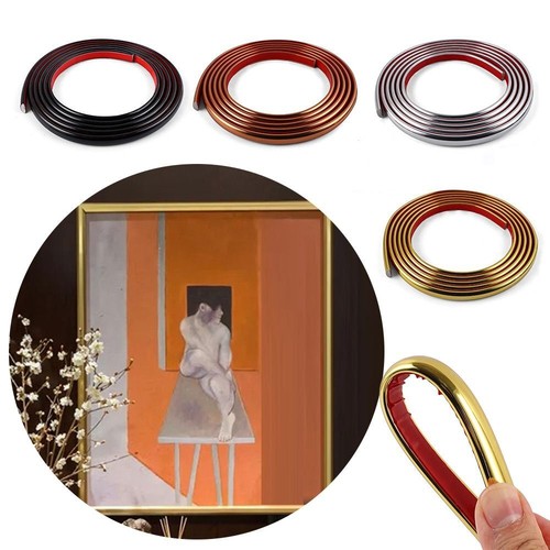 PVC Self-adhesive Edge Multi-function Mirror Photos Frame Circular Tape ...