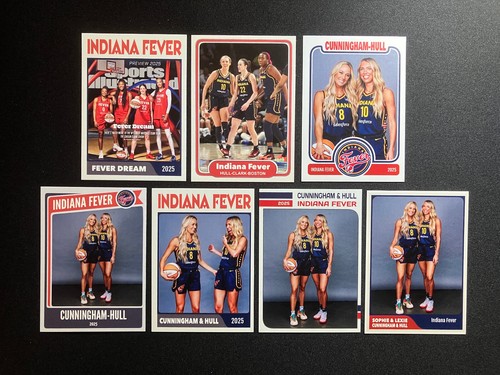 Indiana Fever Lexie Hull Sophie Cunningham WNBA Basketball Sports Cards ...