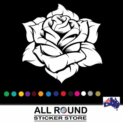 ROSE STICKER DECAL GIRLS CAR DECAL WINDOW CUTE GIRLY FLOWER JDM | eBay