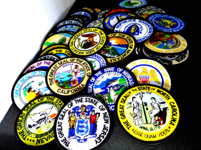 ALL 50 STATE SEALS & WASHINGTON DC -- IRON-ON - NEW 3.5" | eBay
