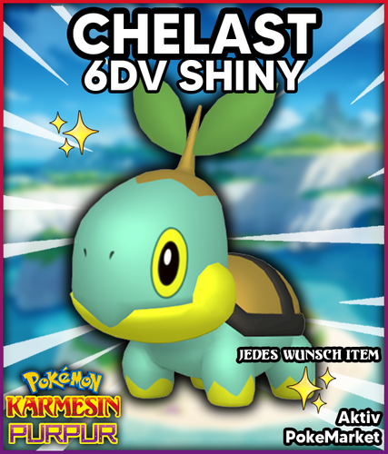 CHELAST SHINY 6DV Pokemon Karmesin und Purpur Lvl 1 | eBay UK